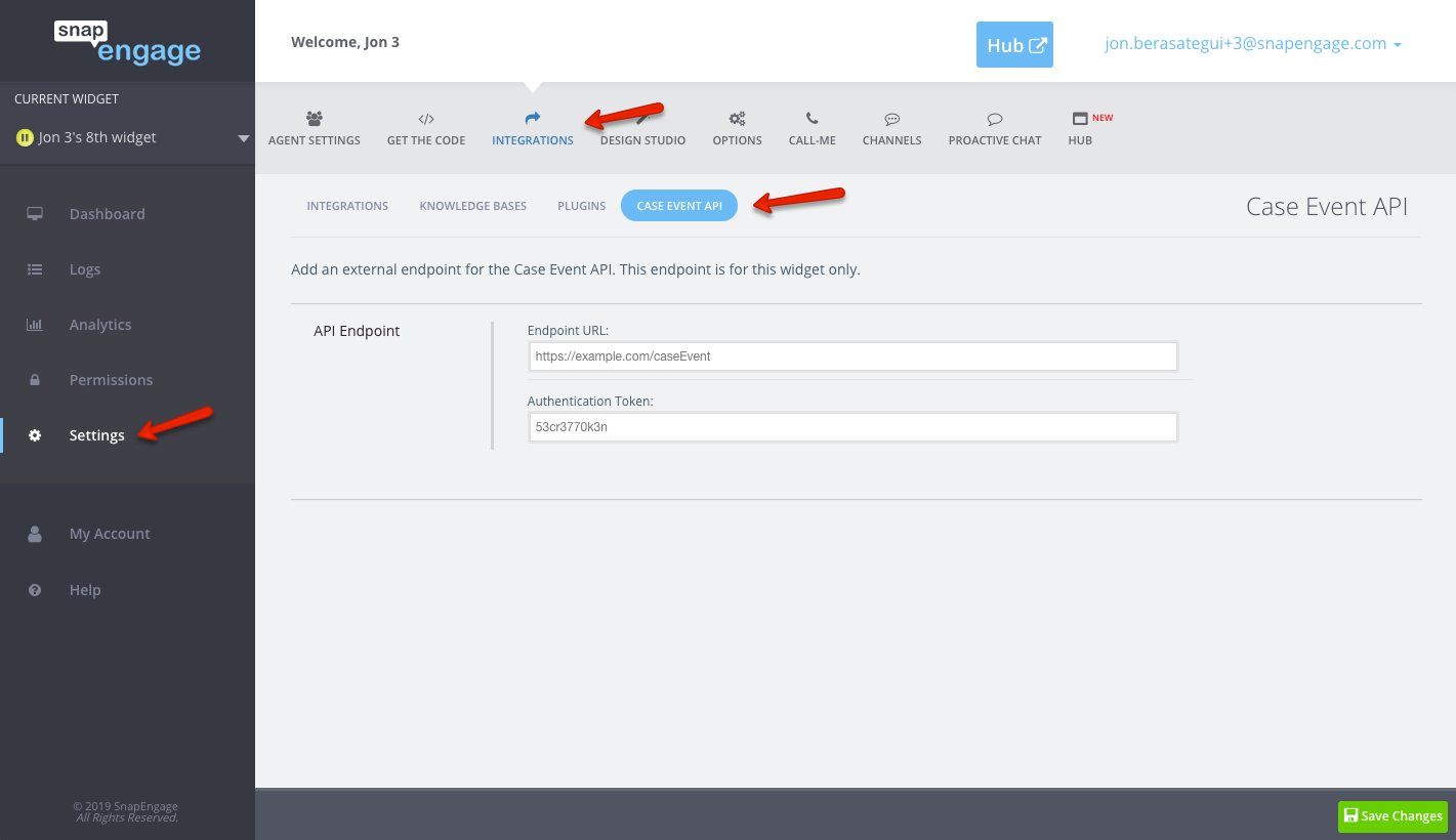 Agent Status Api And Case Event Api Snapengage Live Chat