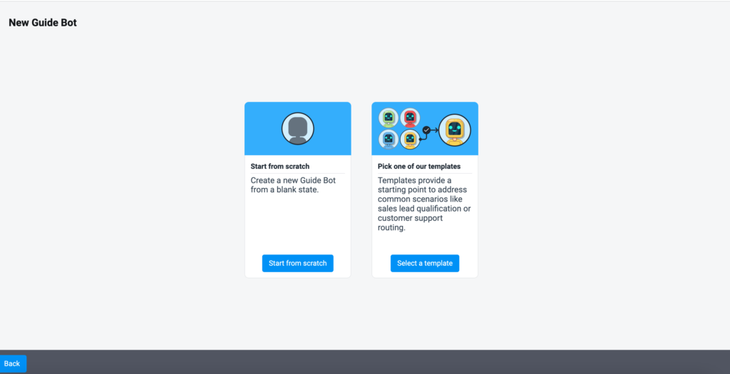 Guide Bot Templates SnapEngage Live Chat